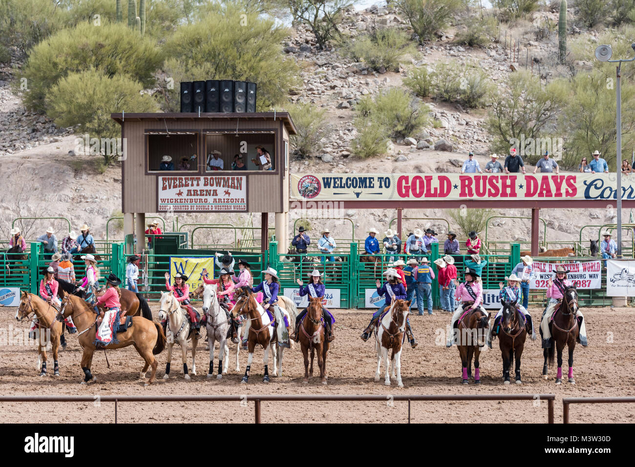 Gold Rush days in Wickenburg, AZ, with Rodeo at Everett Bowman Area in ...