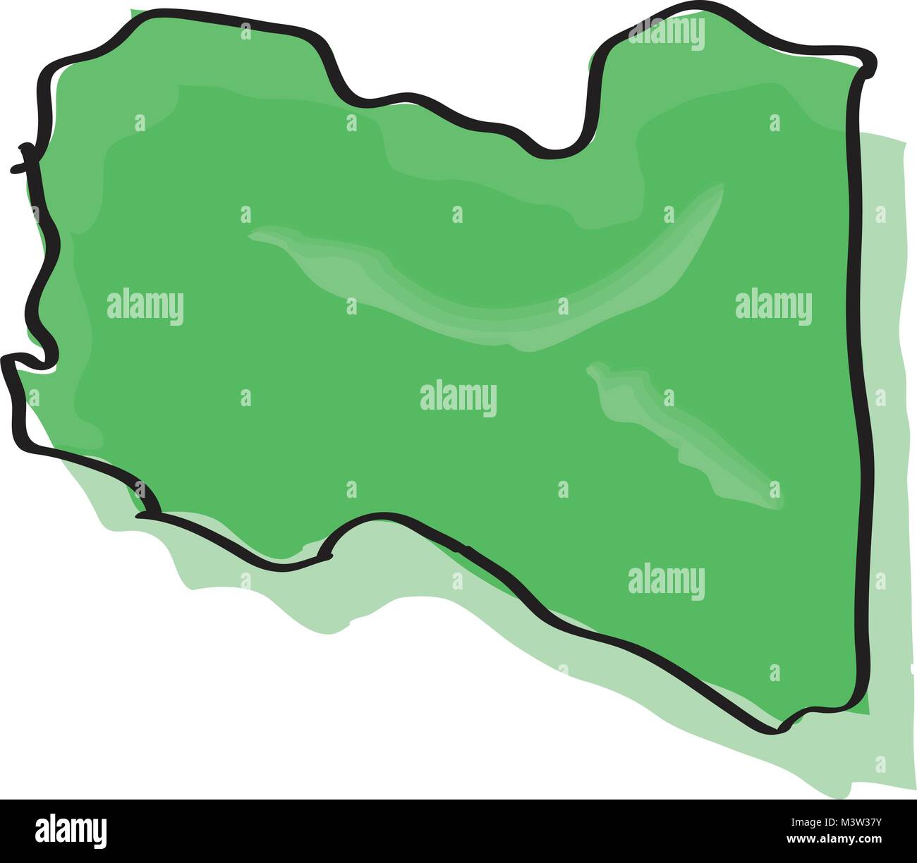 Libya global map Stock Vector Images - Alamy