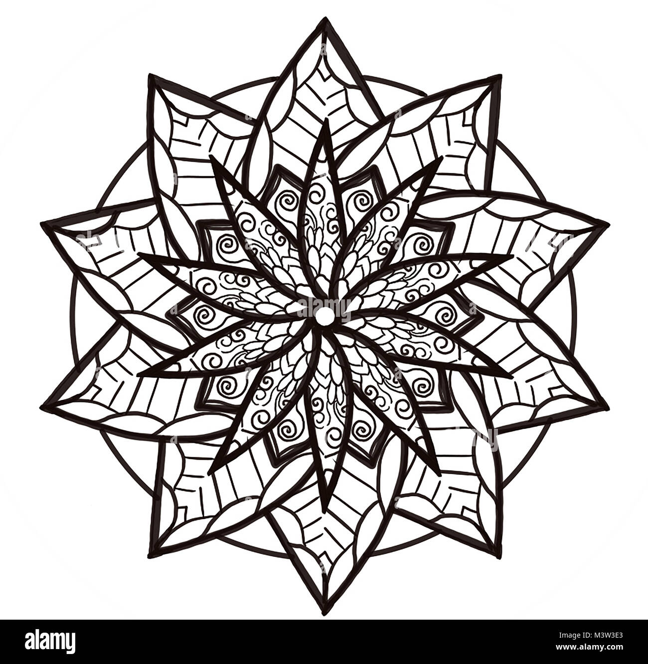 Mandala art designs hi-res stock photography and images - Alamy