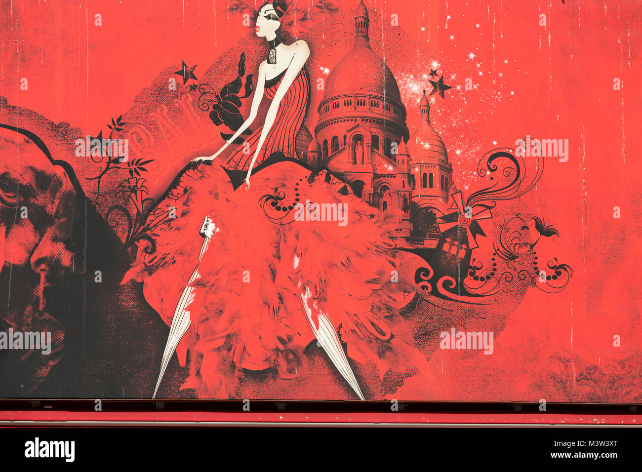 The Moulin Rouge in Paris, France. Moulin Rouge is the most famous ...