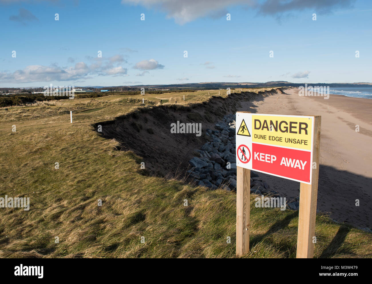 Coastal erosion signs hi-res stock photography and images - Alamy