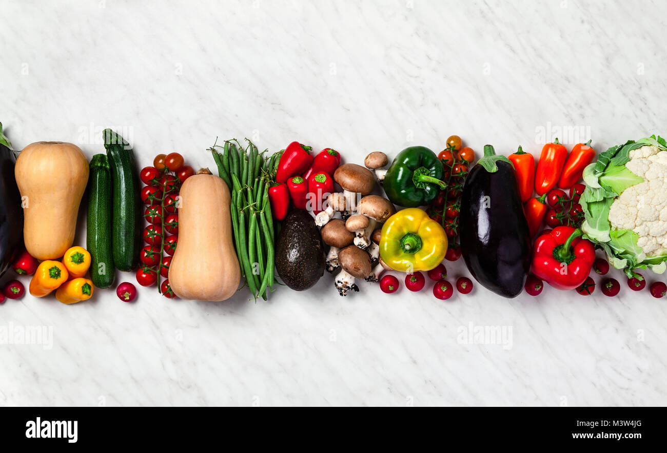 Organic food background. Food photography different fruits and ...