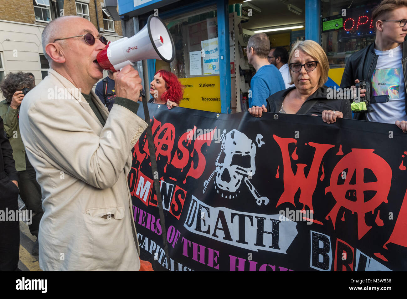 Ian Bone of Class War speaks condemning the Jack the Ripper museum and ...
