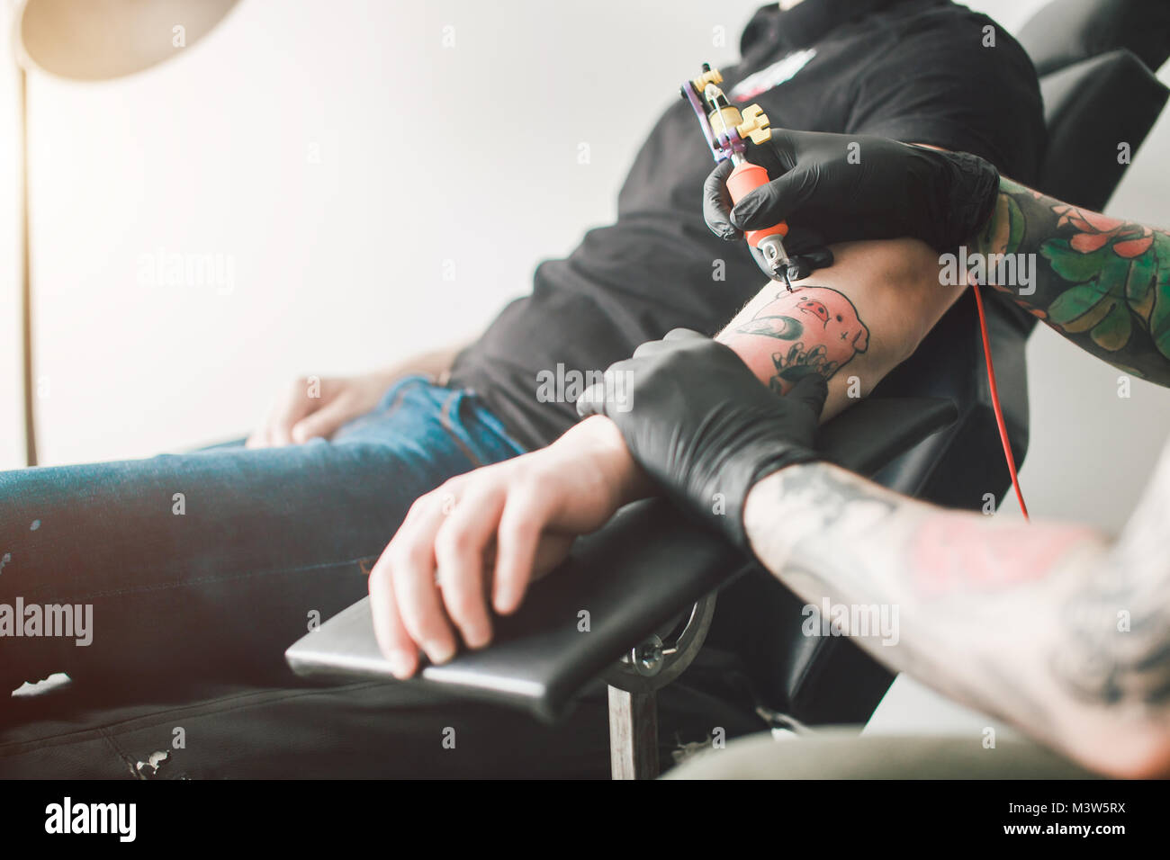 Creating a tattoo hi-res stock photography and images - Alamy