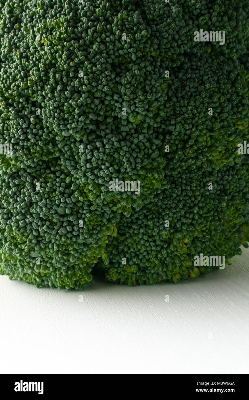Healthy organic green brocoli isolated on white Stock Photo - Alamy