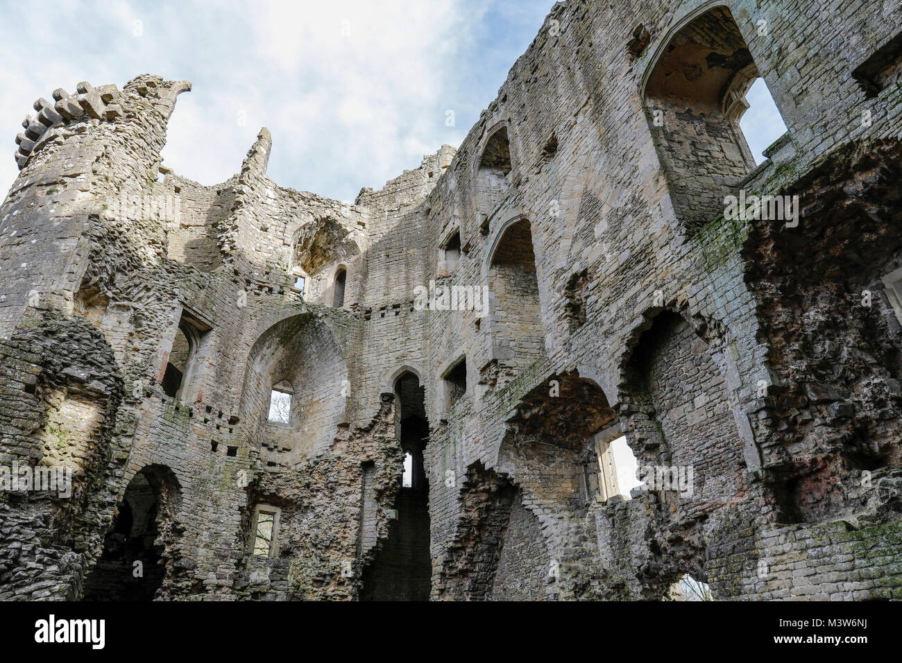 Interior of Nunney Castle, Nunney, Somerset, England Stock Photo - Alamy