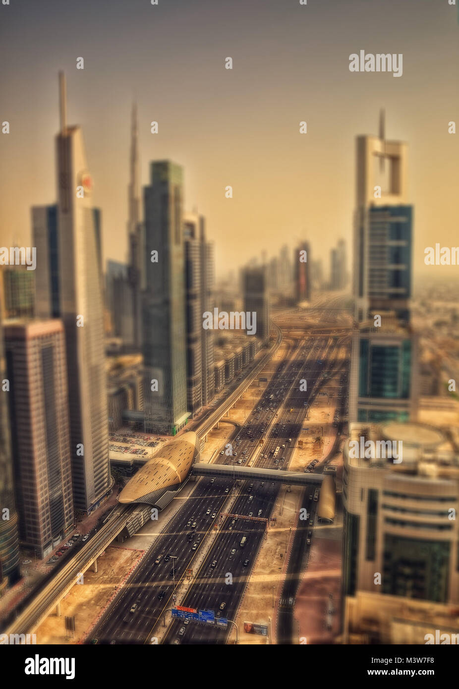 Sheikh Zayed Road Dubai taken in 2015 Stock Photo - Alamy