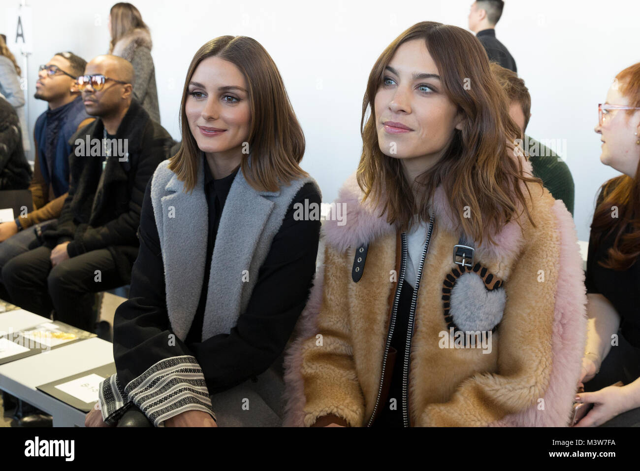 New York, NY - February 8, 2018: Olivia Palermo and Alexa Chung attend ...