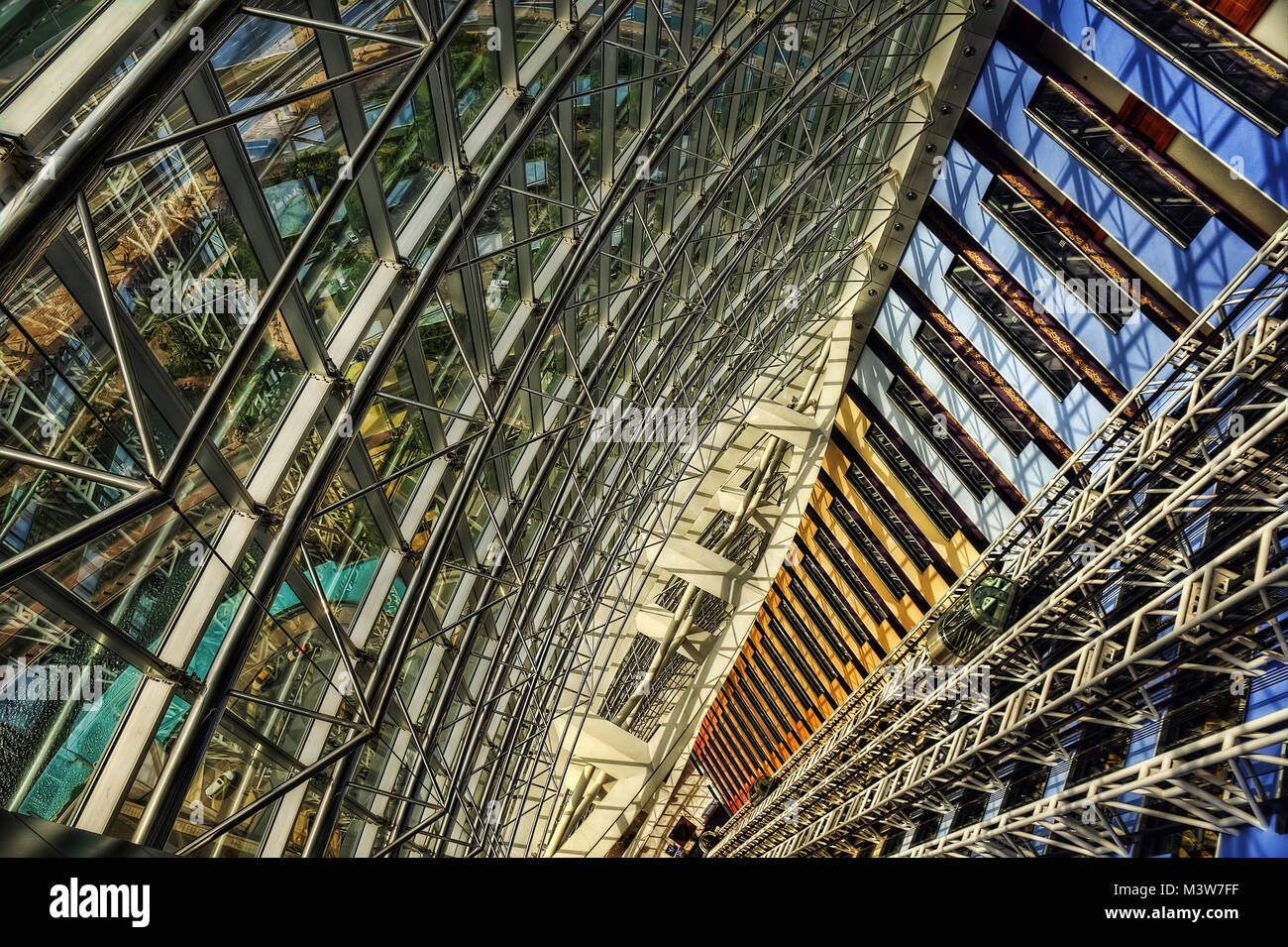 Down a Skyscraper's Atrium taken in 2015 Stock Photo - Alamy