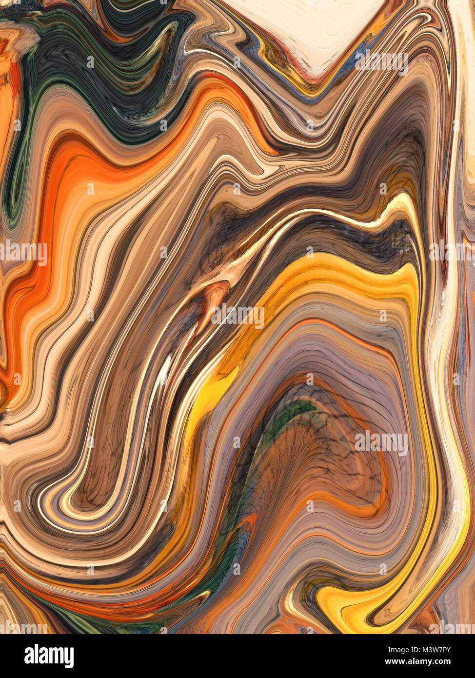 Juicy color mix painting with marbling. Marble texture. Paint splash ...