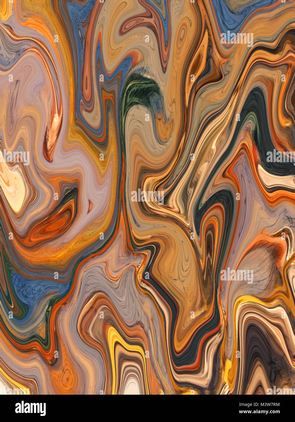 Juicy color mix painting with marbling. Marble texture. Paint splash ...