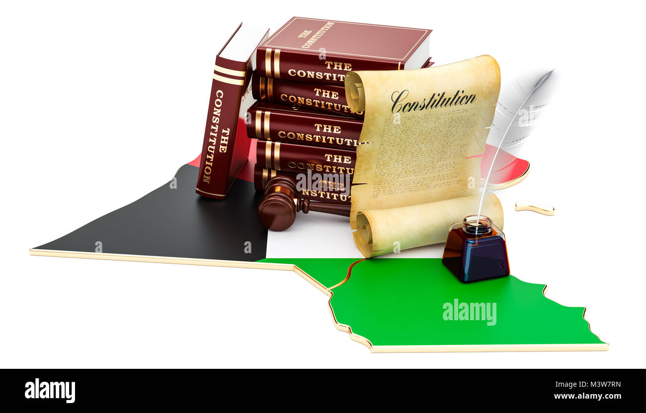 Constitution of Kuwait concept, 3D rendering Stock Photo - Alamy