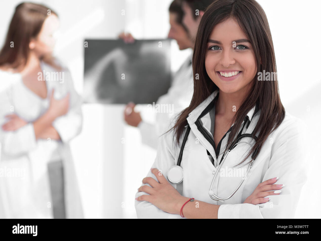 closeup.successful woman doctor Stock Photo - Alamy