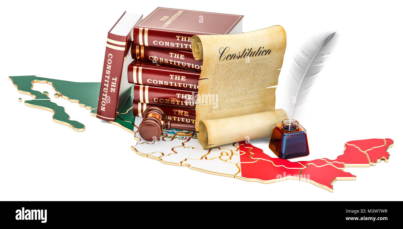Constitution of Mexico concept, 3D rendering Stock Photo - Alamy