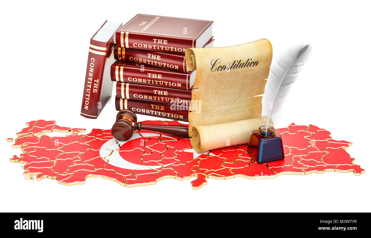 Constitution of Turkey concept, 3D rendering Stock Photo - Alamy