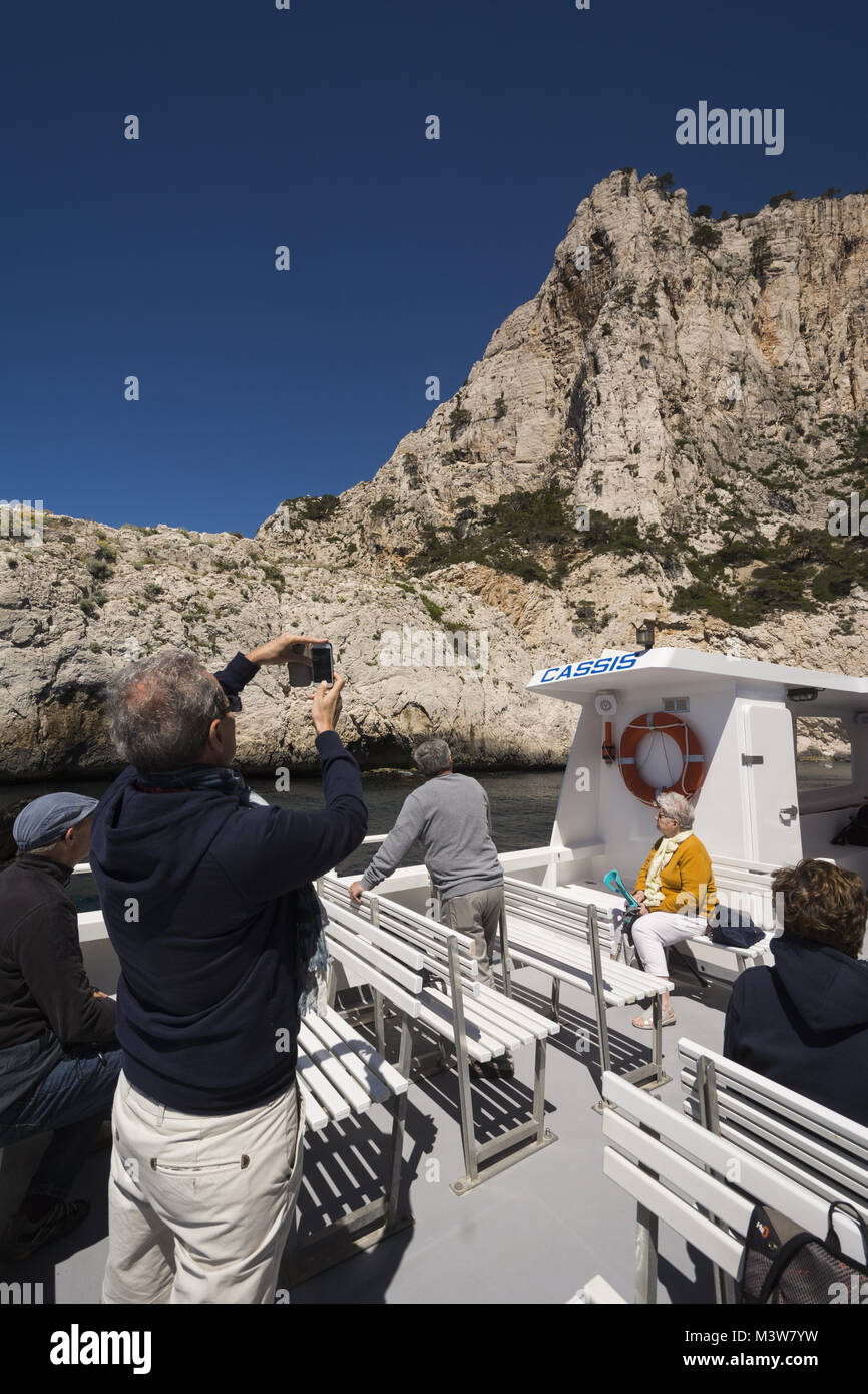France, Côte d'Azur, Cassis, Calanques boat trip Stock Photo - Alamy