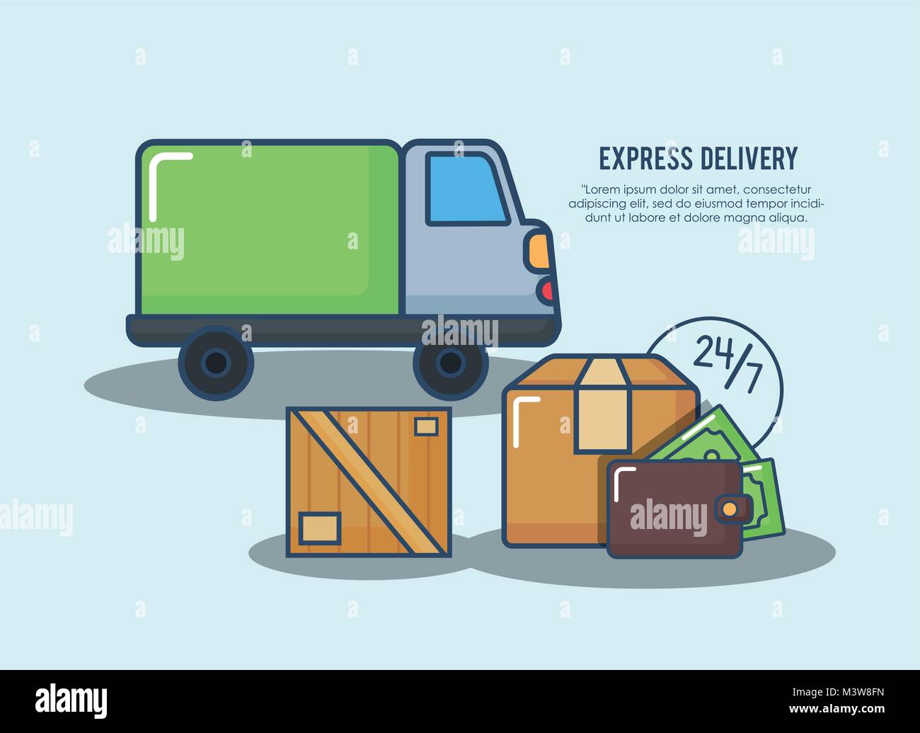 Money express Stock Vector Images - Alamy