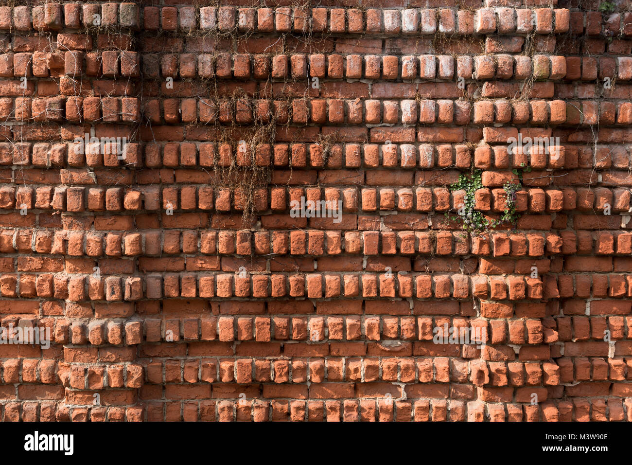 Old brick background, texture and pattern. Big red brick wall Stock ...