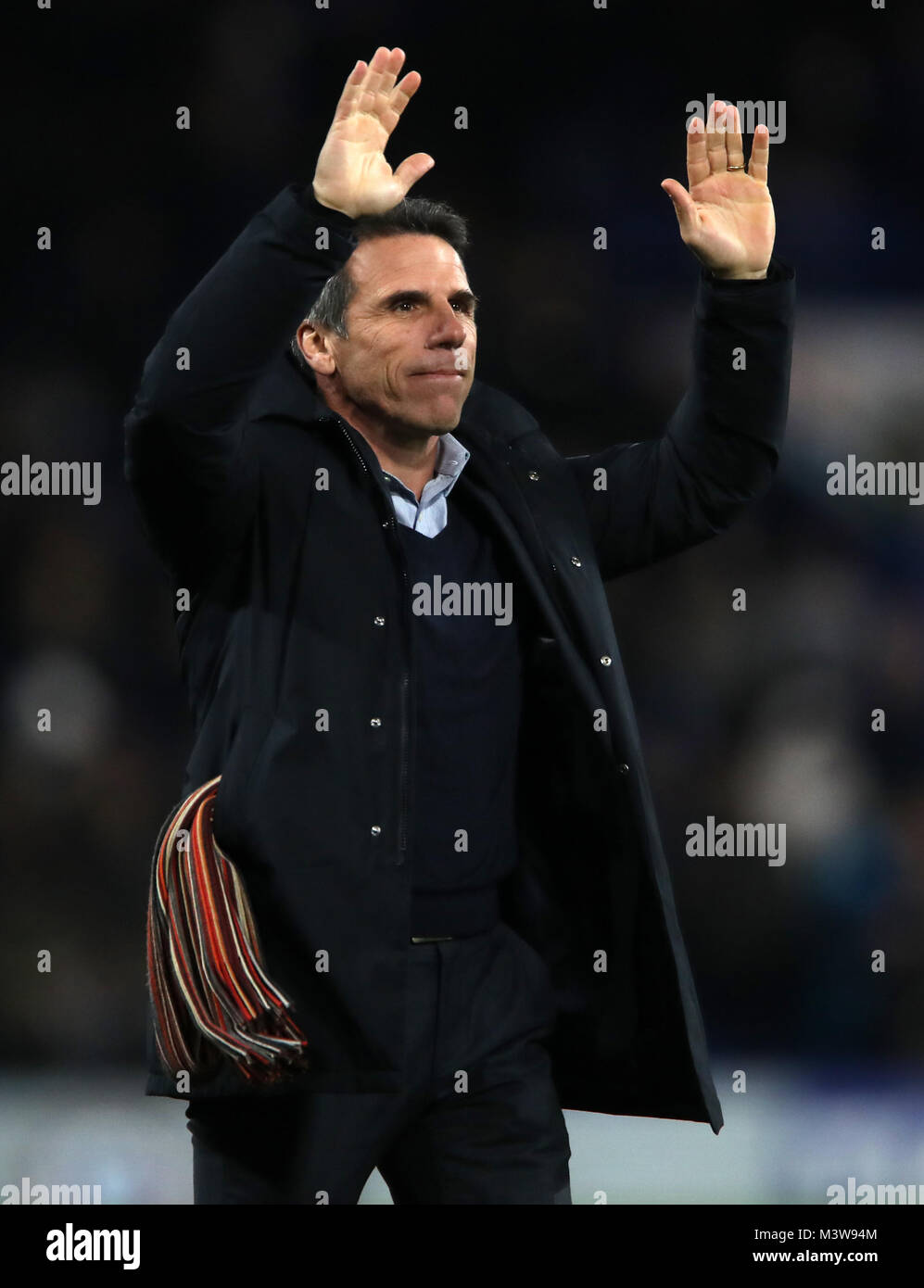 Former Chelsea player Gianfranco Zola during the Premier League match ...