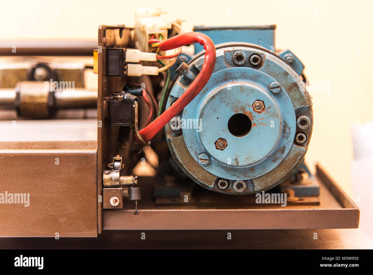 Details of a paper cutting unit Stock Photo - Alamy