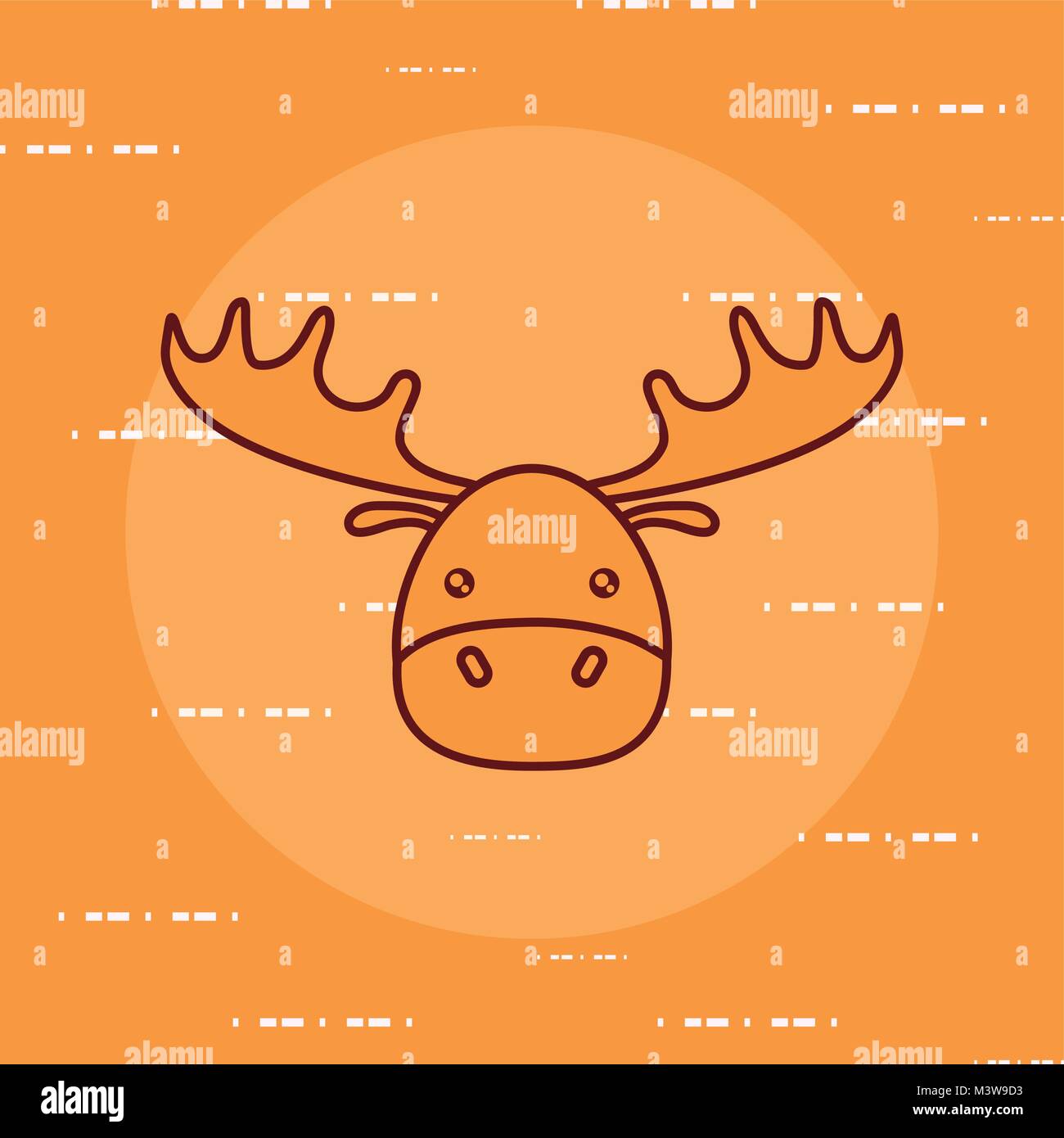 cute elk icon image Stock Vector Image & Art - Alamy