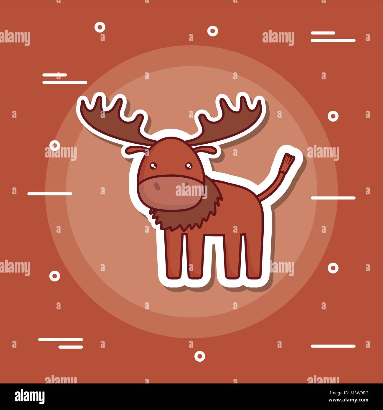 cute elk icon image Stock Vector Image & Art - Alamy