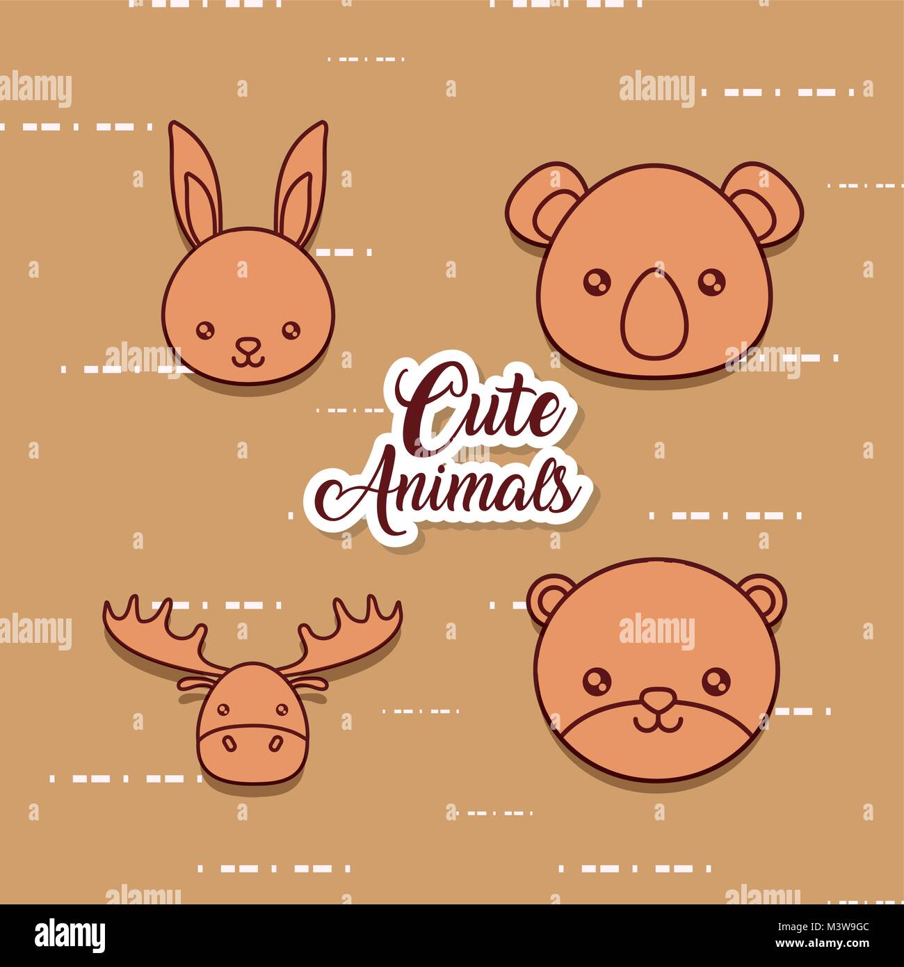 Cute animals design Stock Vector Image & Art - Alamy