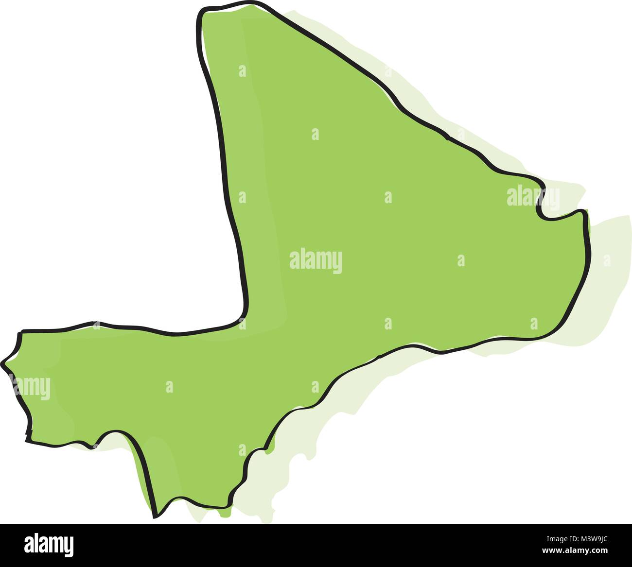 Mali map malian country Stock Vector Images - Alamy