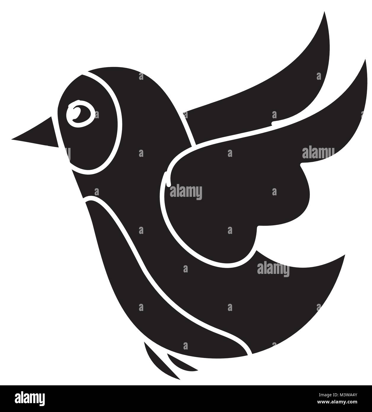 flying bird wild life natural animal Stock Vector Image & Art - Alamy