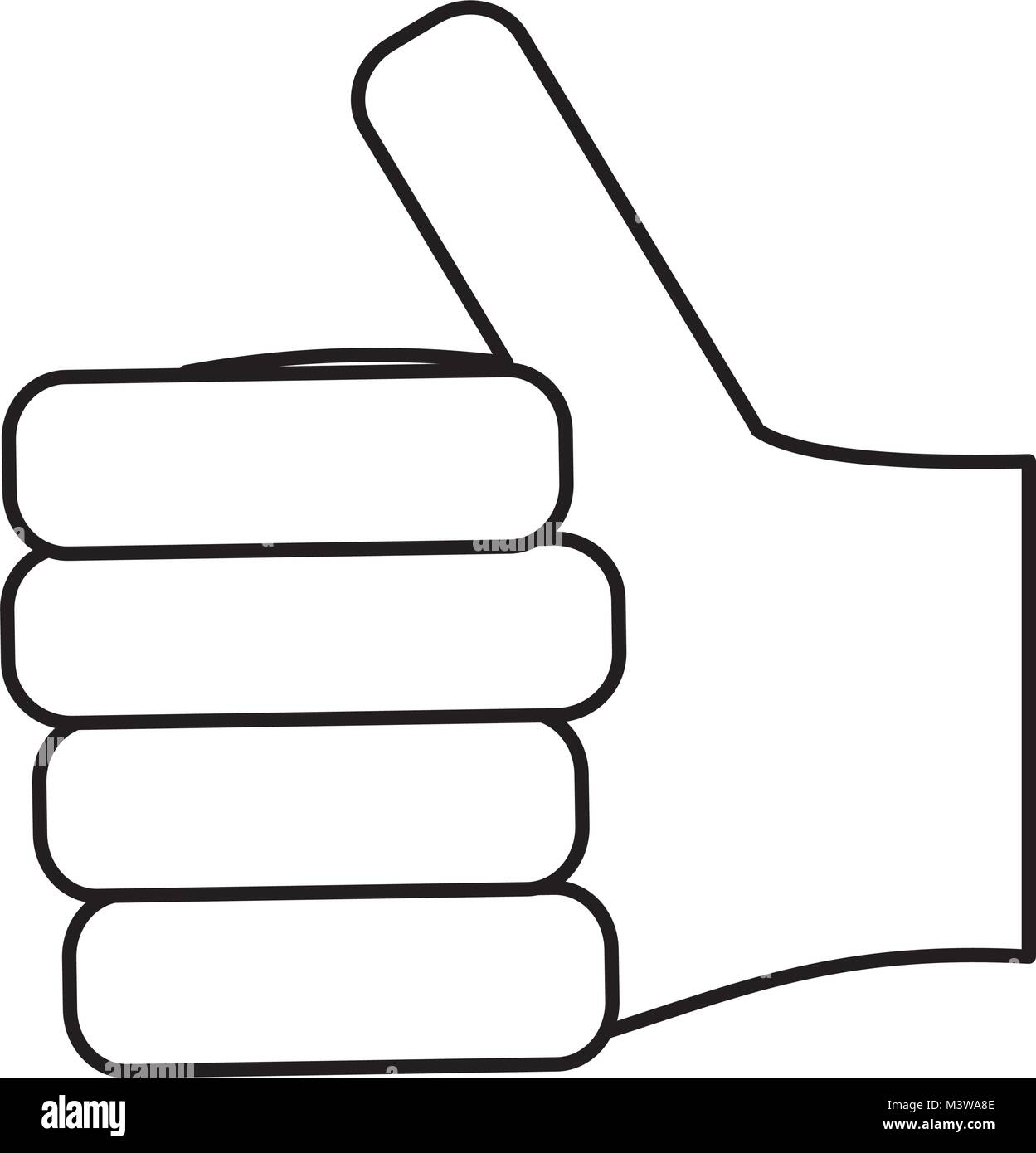 Man making ok sign hand Stock Vector Images - Alamy