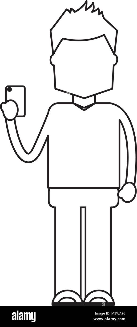 Man hand holding touching Stock Vector Images - Alamy