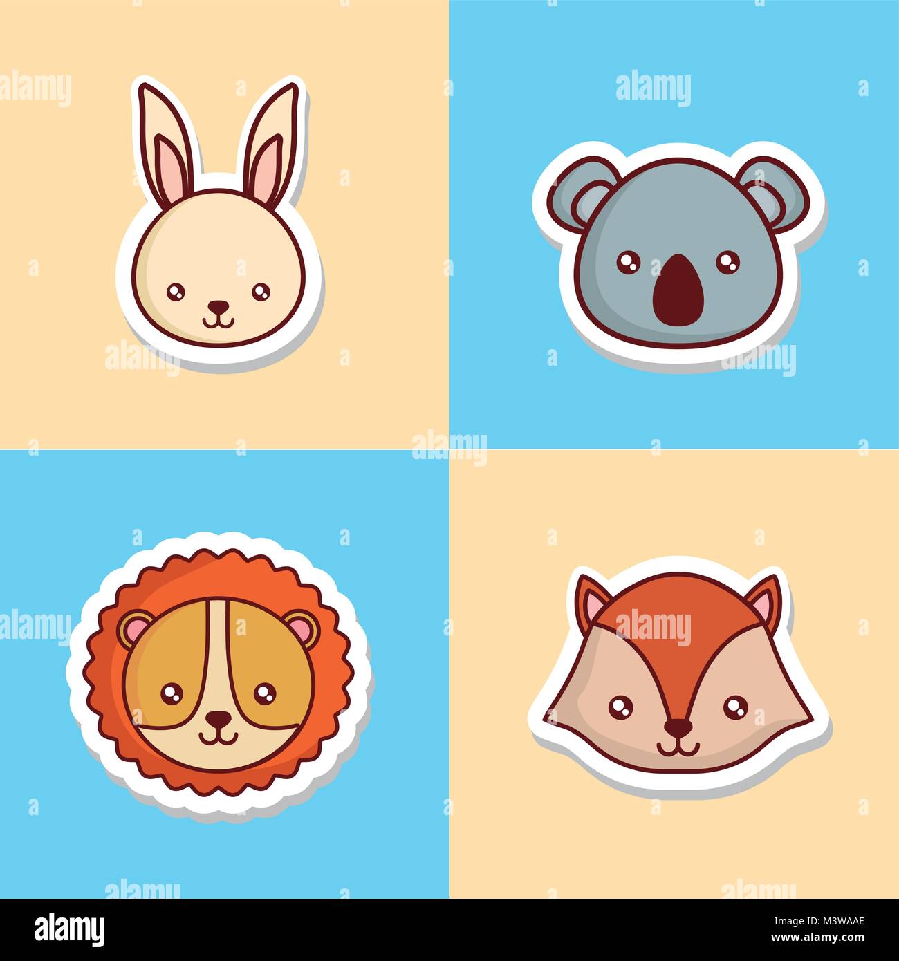 Cute animals design Stock Vector Image & Art - Alamy