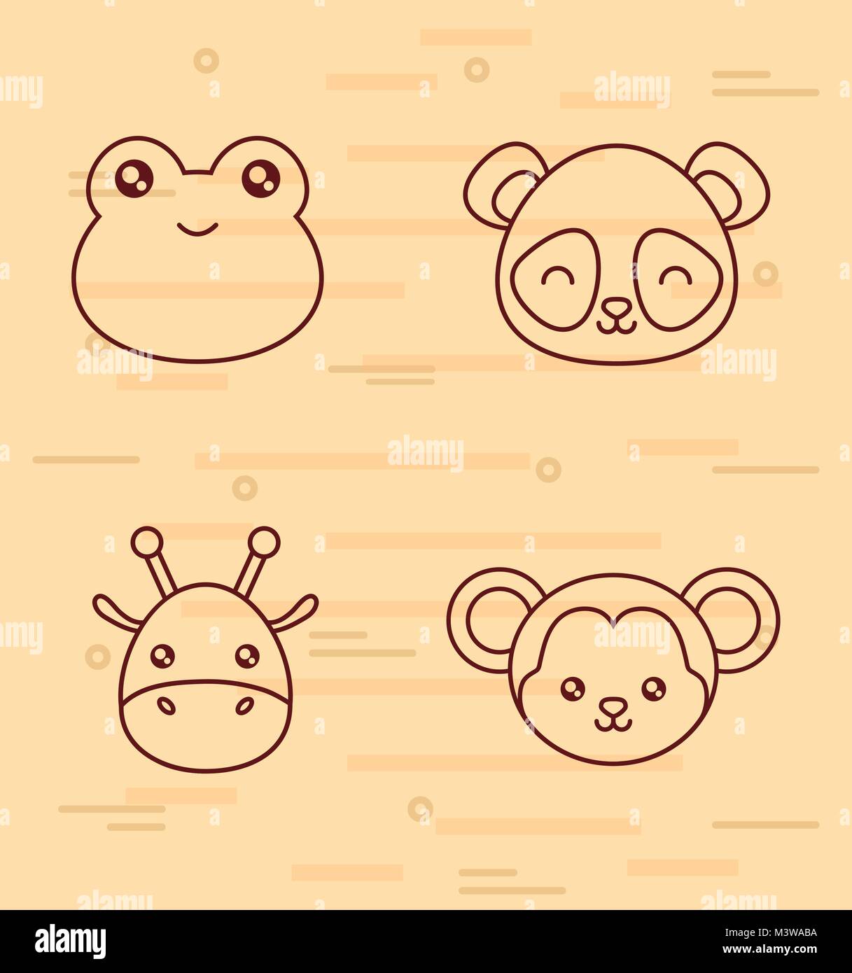 Cute animals design Stock Vector Image & Art - Alamy