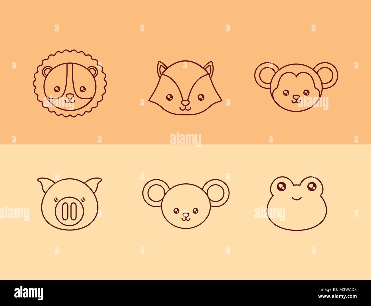 Cute animals design Stock Vector Image & Art - Alamy