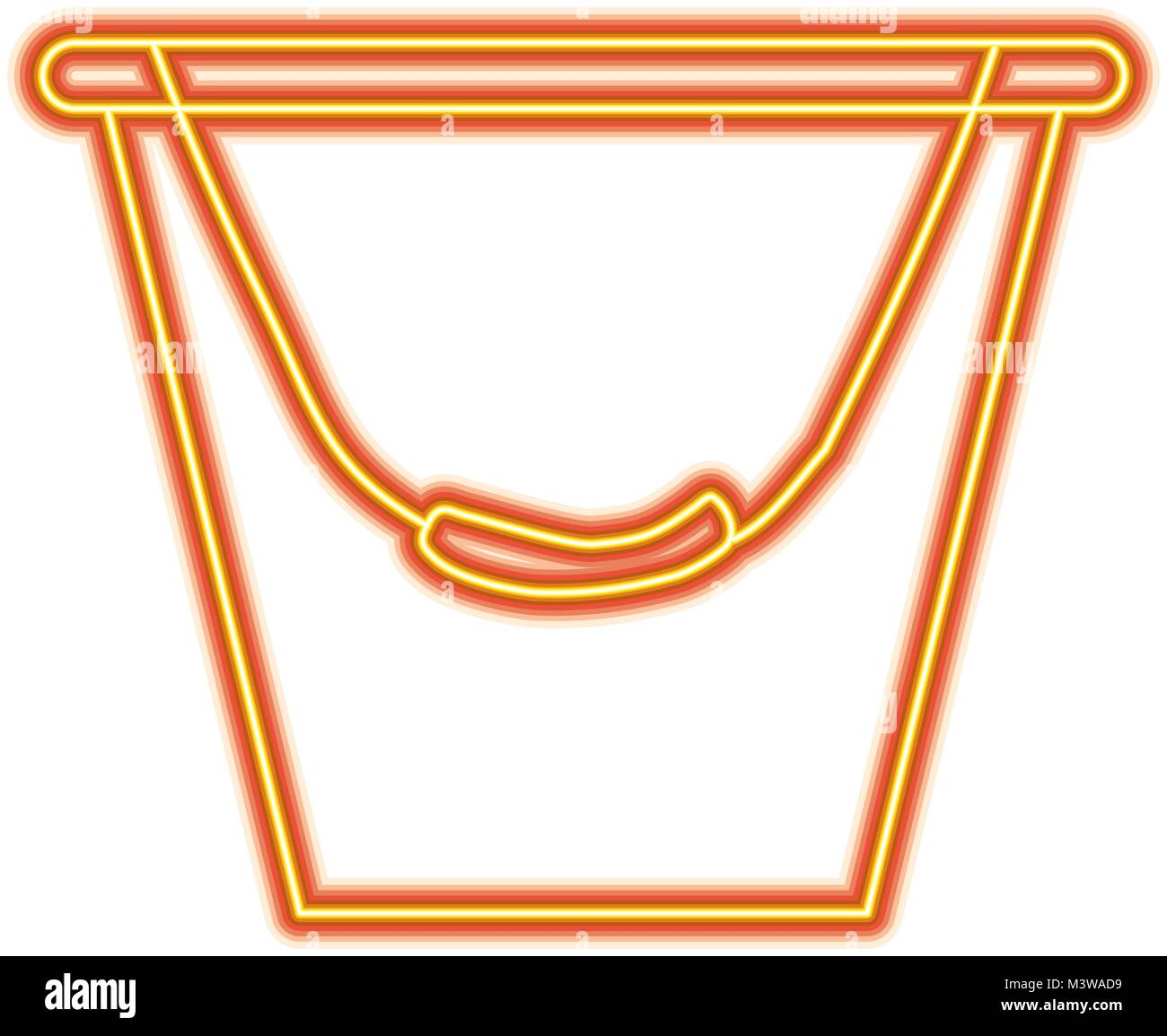 bucket container metal tool equipment Stock Vector Image & Art - Alamy