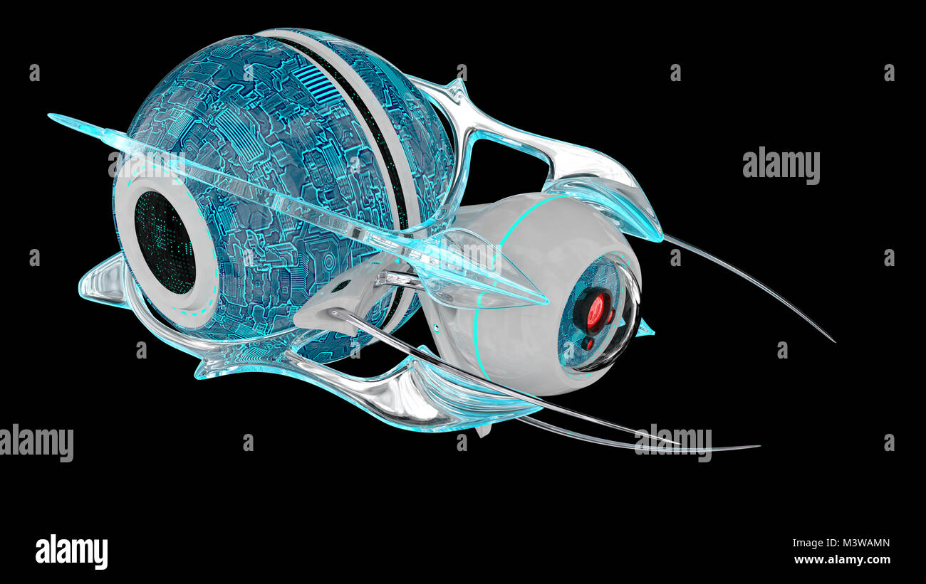 Nano robot 3D render Stock Photo - Alamy