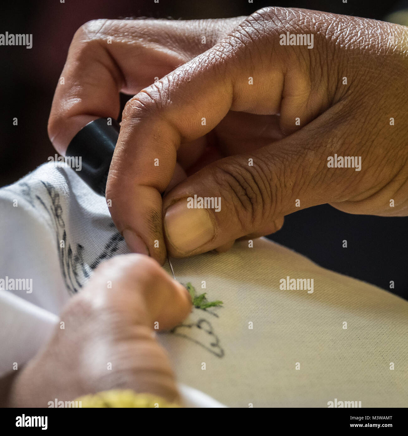 Embroidery Workshop in Antsirabe, Madagascar Stock Photo - Alamy
