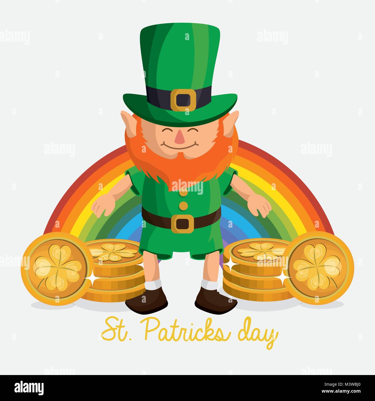 leprechaun saint patrick day character vector illustration design Stock ...
