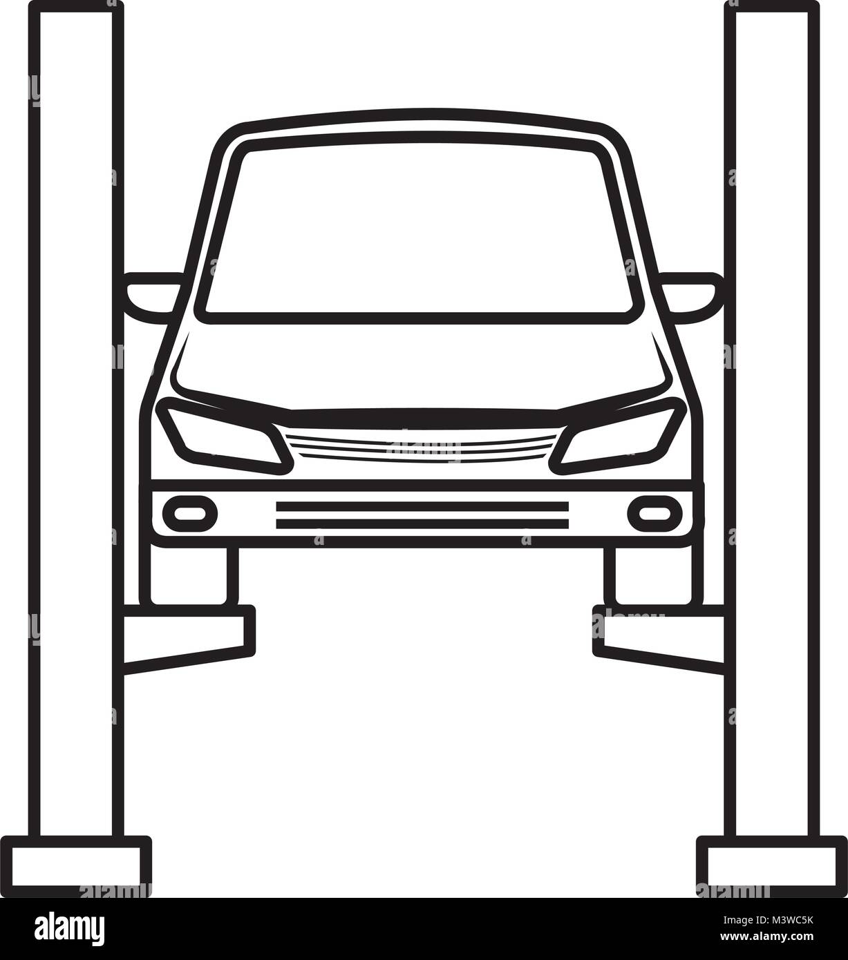 car in synchronization platform Stock Vector Image & Art - Alamy