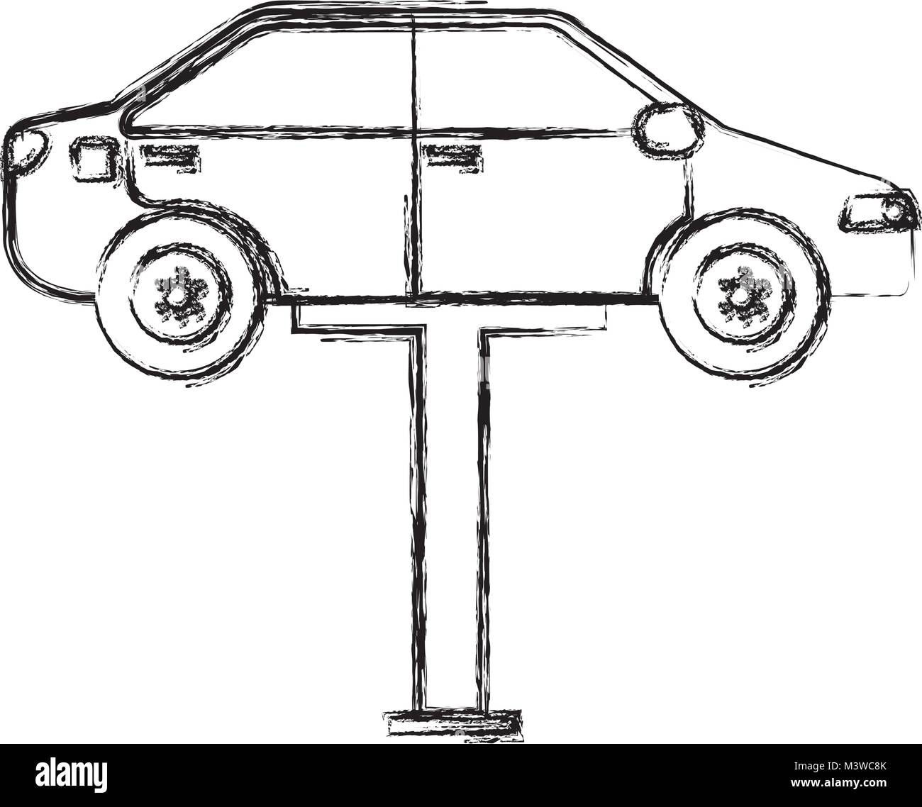 car in synchronization platform Stock Vector Image & Art - Alamy