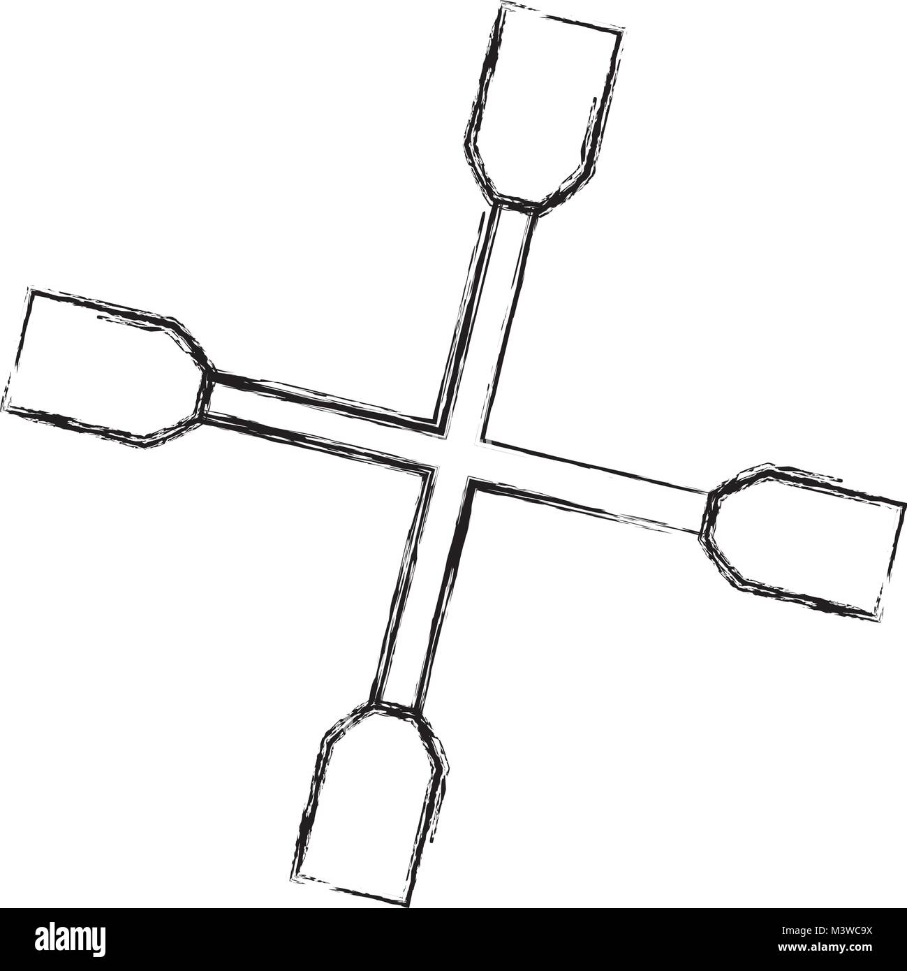 cross-piece tool isolated icon Stock Vector Image & Art - Alamy