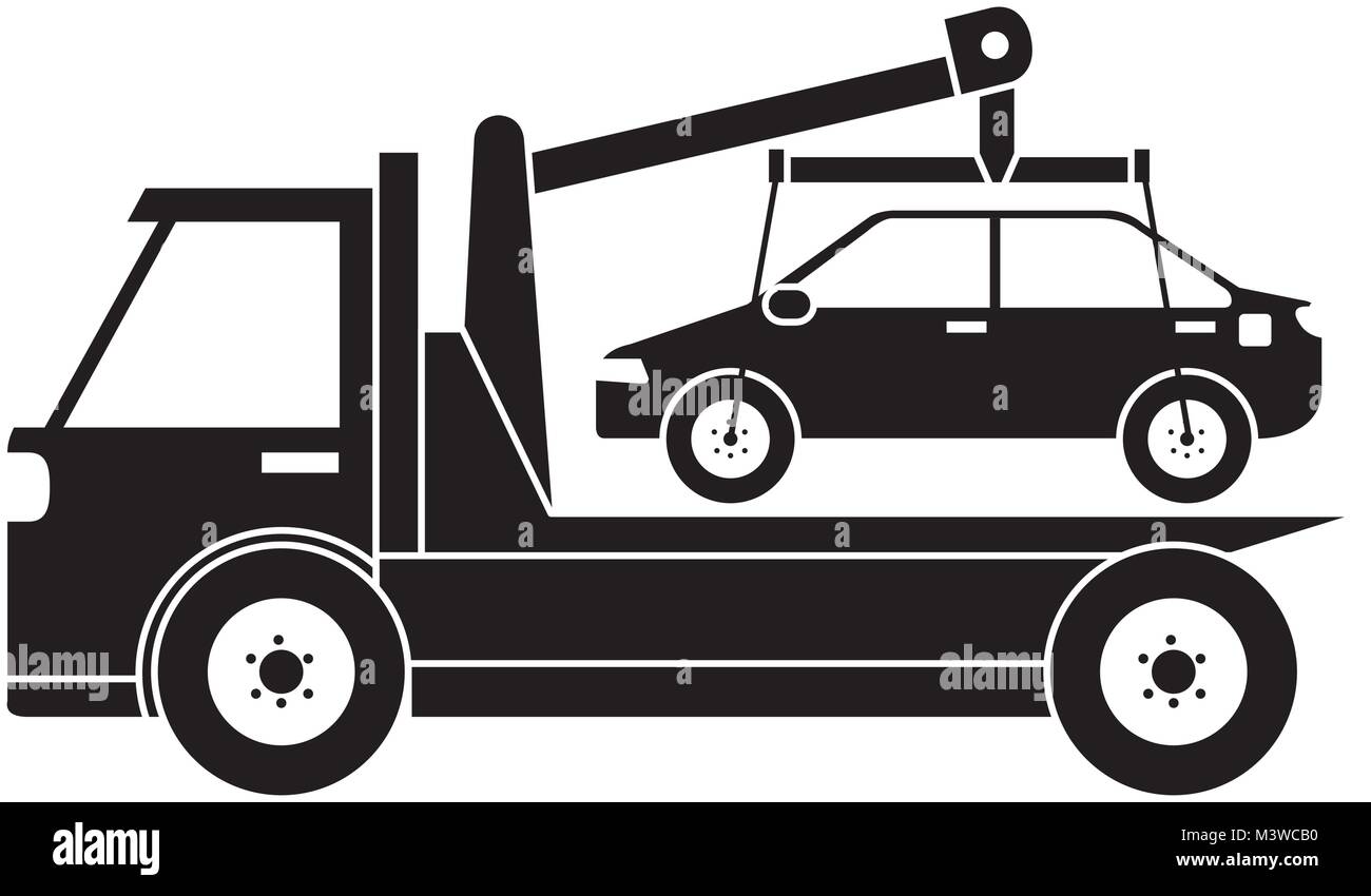 Truck crane icon in Cut Out Stock Images & Pictures - Alamy