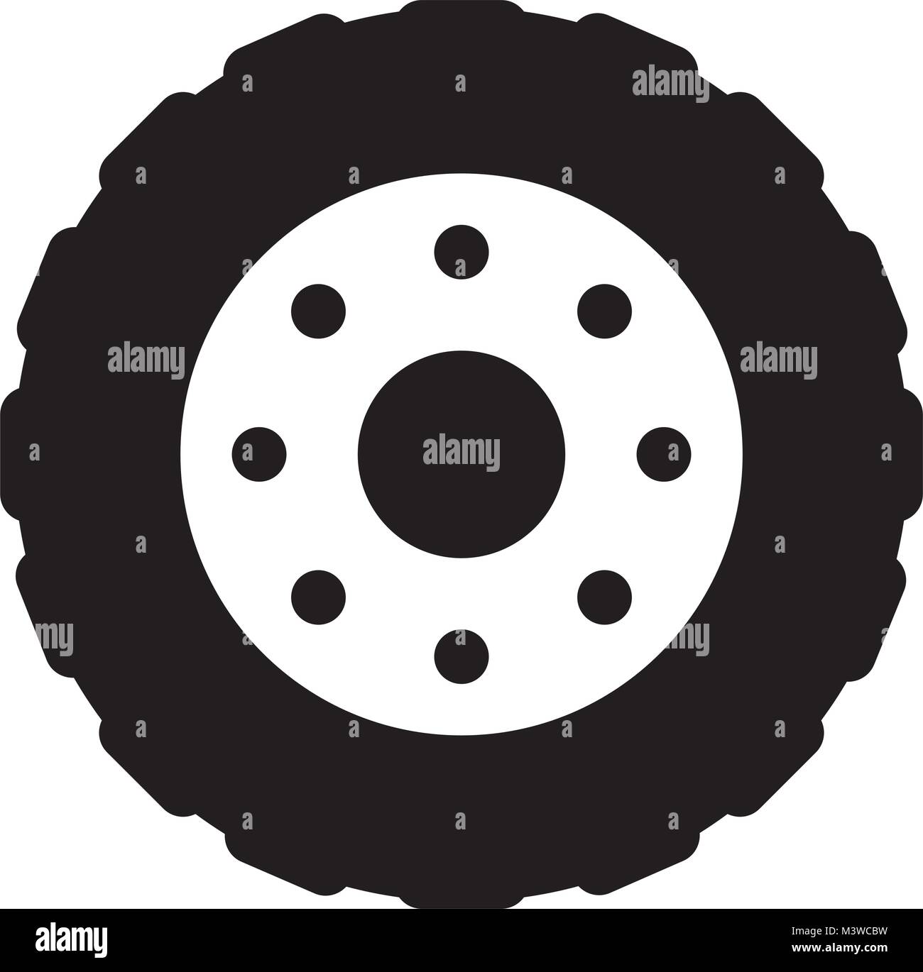 car wheel isolated icon Stock Vector Image & Art - Alamy