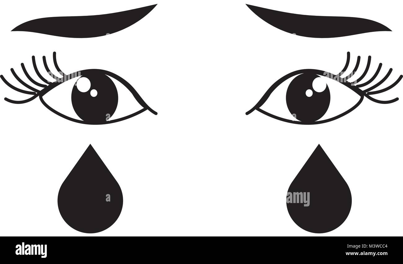 Crying eyes Stock Vector Images - Alamy