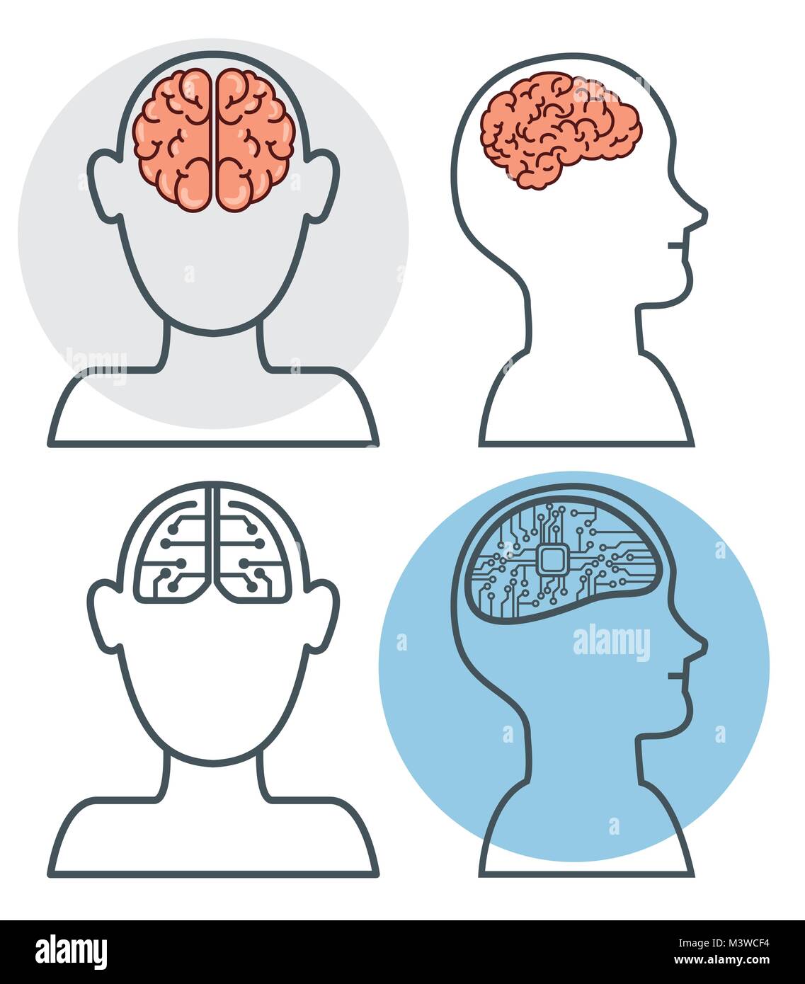 humans vs robots artificial intelligence Stock Vector Image & Art - Alamy