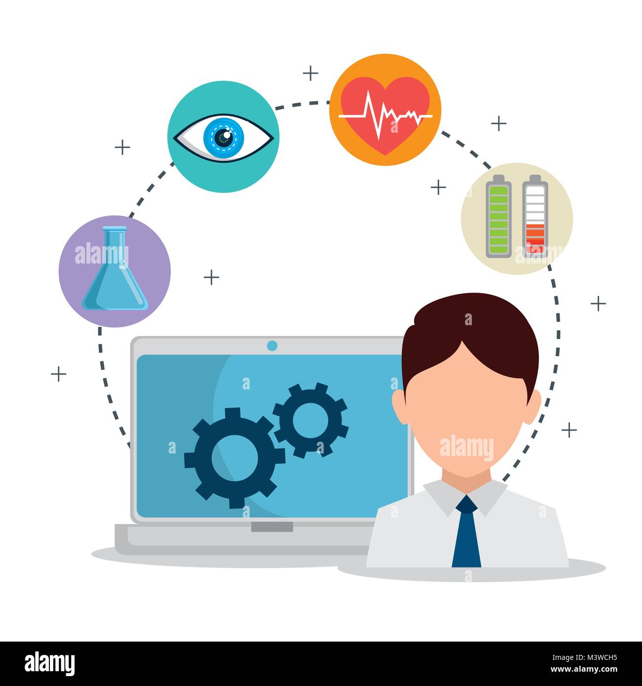 scientist invention in robotic cybernetic engineering industry Stock ...