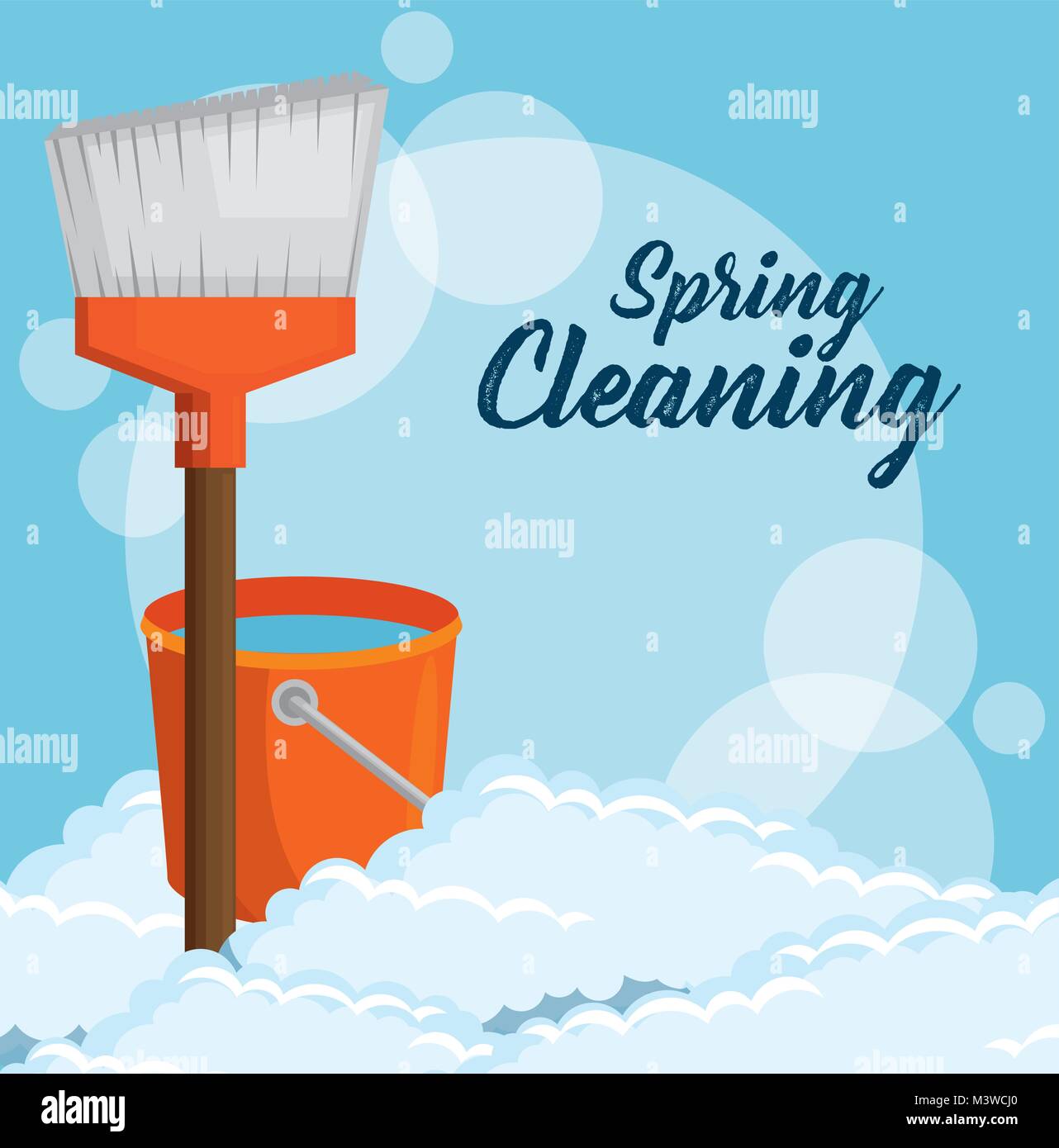 Domestic cleaning poster template hi-res stock photography and images ...