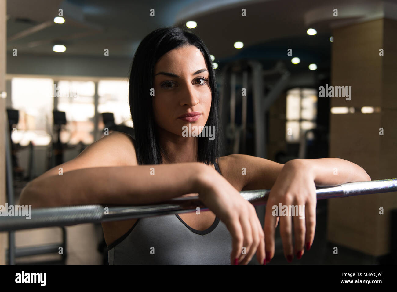 Pretty Good Looking And Attractive Young Woman With Muscular Body ...