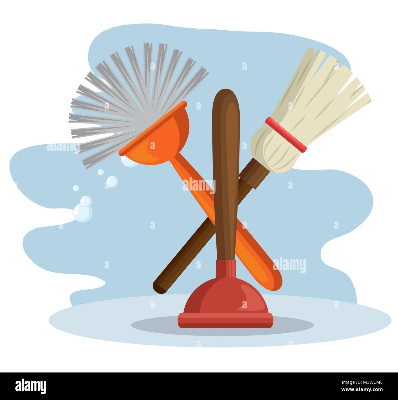 House Cleaning Supplies Cartoon Stock Photos & House Cleaning Supplies ...