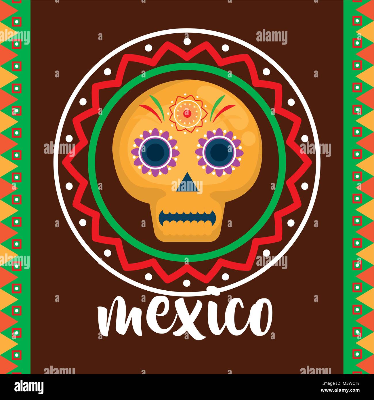 Mexican carnival mask Stock Vector Images - Alamy